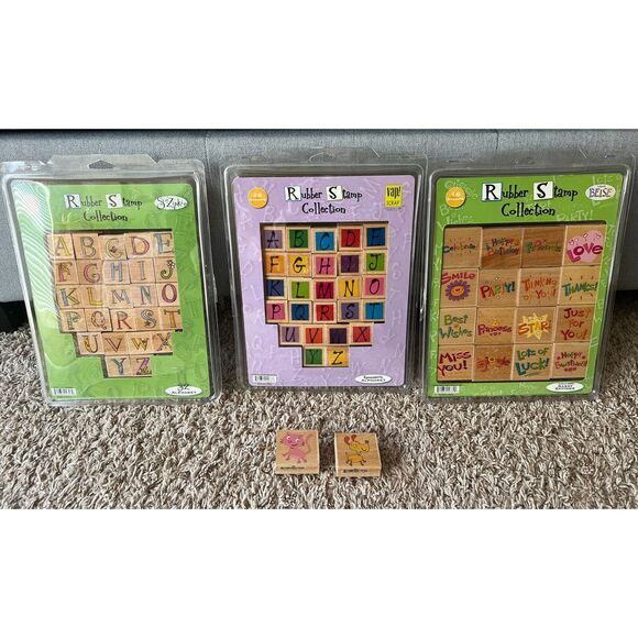 Design | 3 Sue Zipkin Rubber Stamp Collection Alphabet 26 Sassy Sayings ...